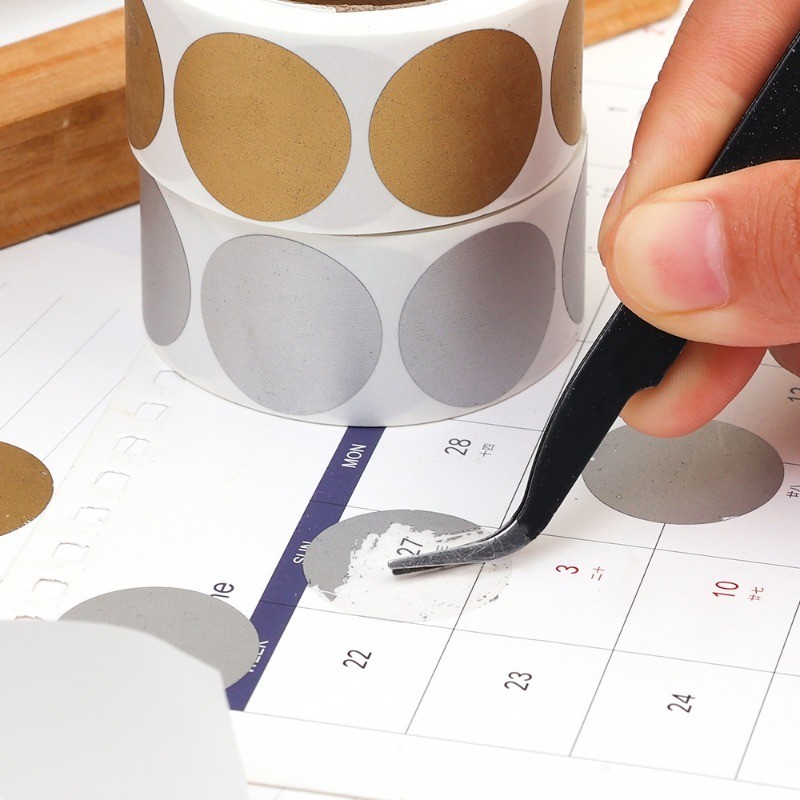 300/600PCS Round Scratch Off Stickers - Game Scratch Sticker Labels ...
