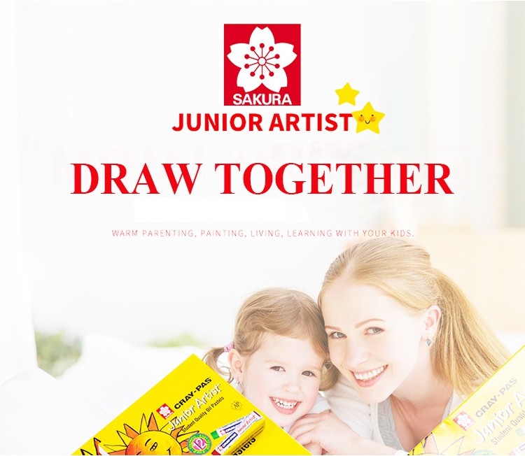 SAKURA Cray-Pas Junior Artist Soft Oil Pastel Painting Children's ...
