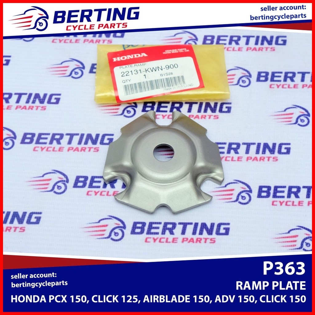RAMP PLATE Honda Airblade 150 ADV150 Click 125 and 150 PCX 150 Genuine ...