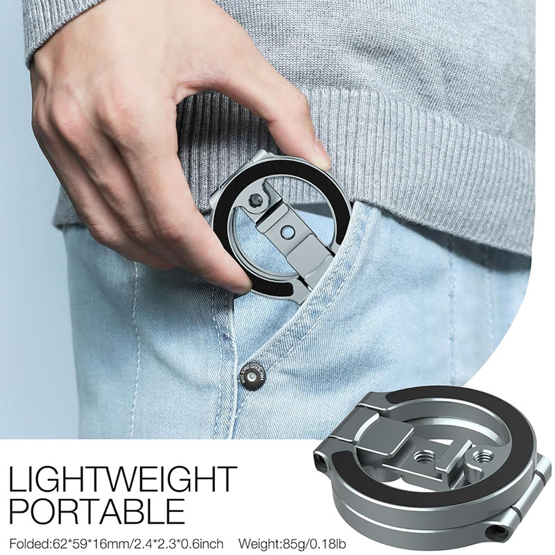 CAMOLO MG-02 Dual Magnetic Phone Holder Grip Desktop Stand with 1/4 ...