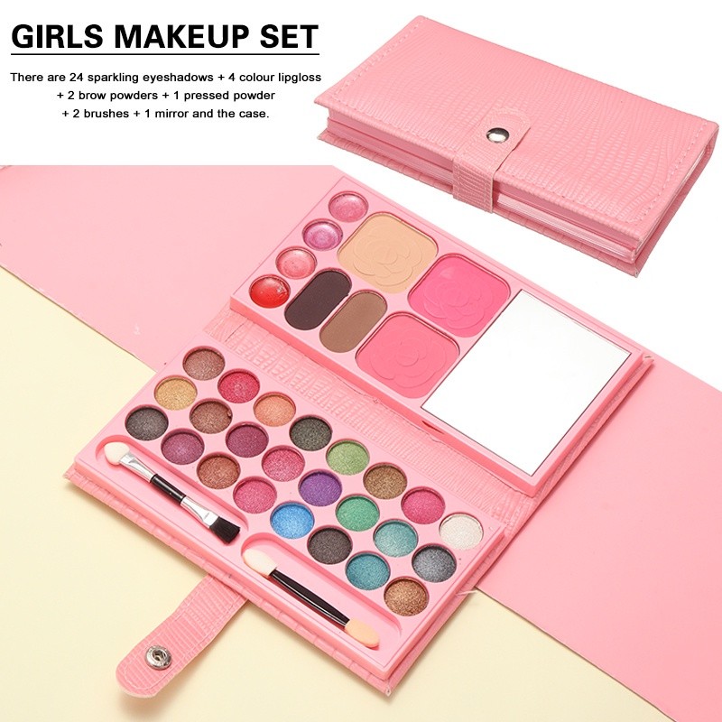 in stock Girls Princess Pretty Makeup Set Sparkling Eyeshadows Kids ...