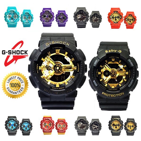 in stock JAM TANGAN G SHOCK COUPLE GA110 GSHOCK BABY G [ LOCAL ] MEN ...