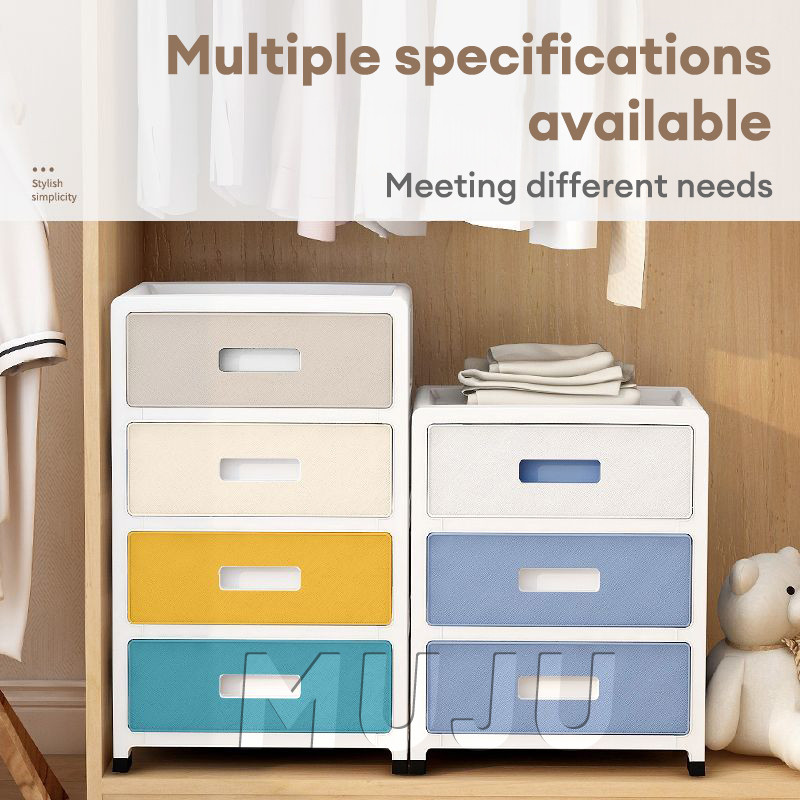 MUJU Multi-Layer Plastic Drawer Cabinet Durabox Clothes Storage ...