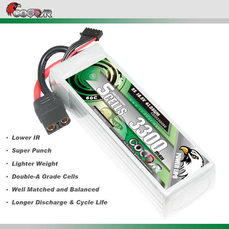 Eagle CODDAR Krypton 3300Mah 5S 18.5V 60C Ship Model RC Car Aviation ...