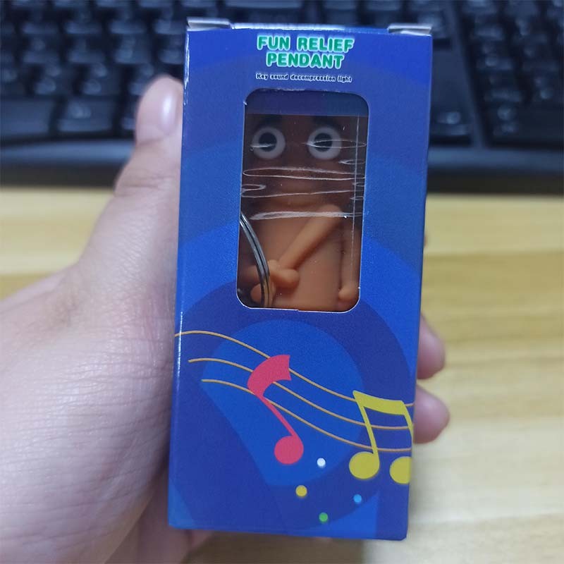 Brainrot Toy Tung Tung Tung Sahur with Sound and Lamp Keychain for Bag ...