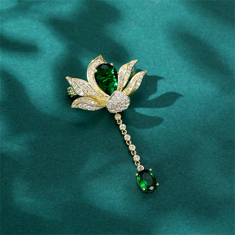 Exquisite and Creative Lotus Pendant Brooch, Versatile Brooch for ...