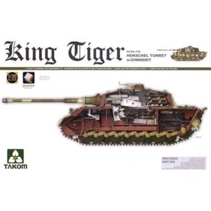 Sanhua TAKOM Model 2046 1/35 Tiger King Tank Henschel Type Anti ...