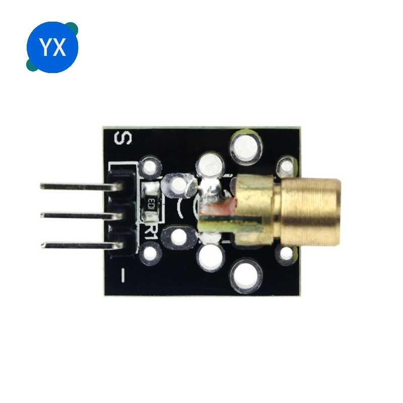 650nm 5PCS 3v-5v Sensor Module 6mm 5MW Arduino Red Laser Spot Diode Copper Head Level Ground Wi ...