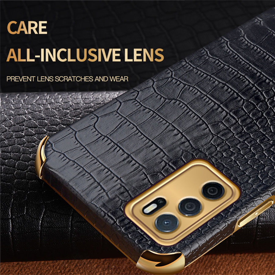 Crocodile Pattern Leather Shockproof Phone Case For OPPO Reno 11 Pro ...