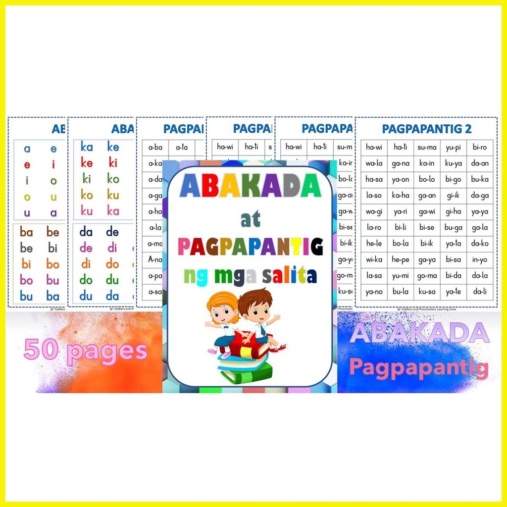 ☪ ABAKADA at Pagpapantig ng mga Salita 50 pages | PARIRALA | SALITANG MAY LARAWAN | Shopee ...