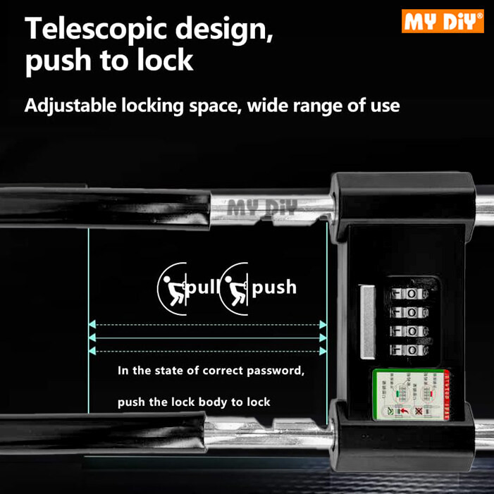 U LOCK ANTI THEFT HIGH SECURITY COMBINATION KEYLESS U LOCK / U LOCK ...