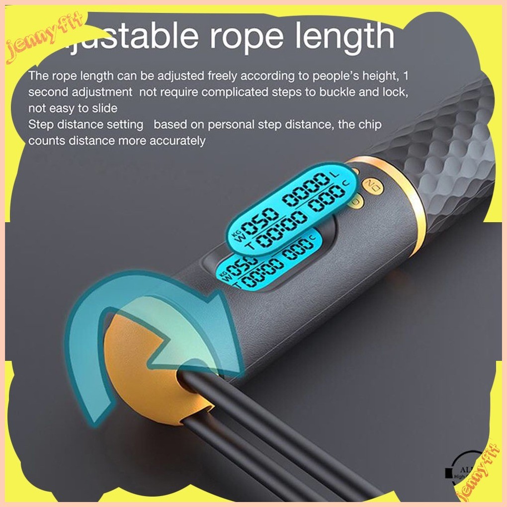 ♀ ⭐ Atuo Counting/Smart Steel Wire Jump Rope Manila Speed Skipping Rope ...