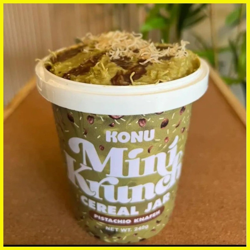 KONU Mini Krunch PREMIUM PISTACHIO Knafeh Dubai Chocolate Bar Inspired ...