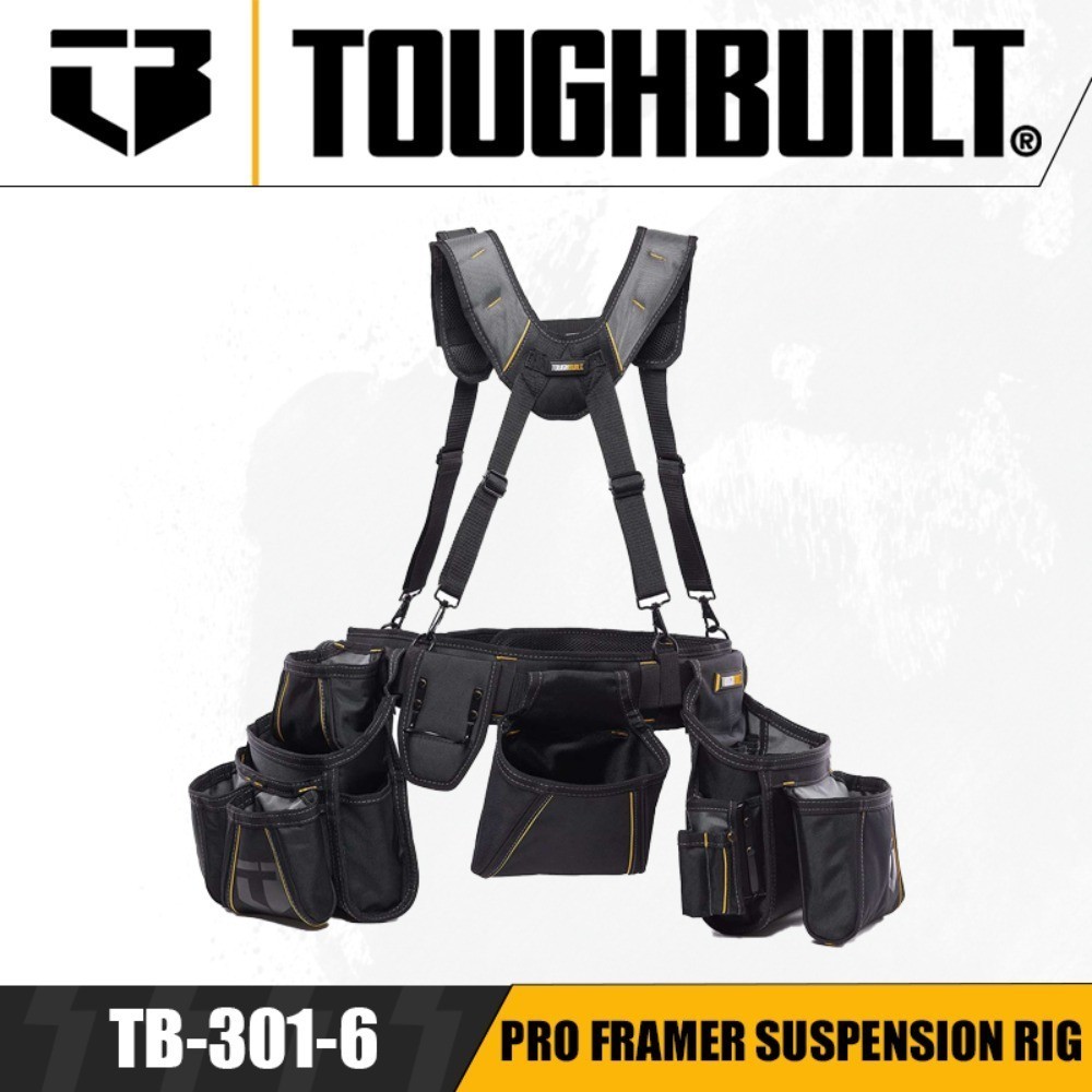 TOUGHBUILT TB-301-6 Pro Framer Suspension Rig 6-in-1 Modelling Toolkit Set Thickened and Wear ...