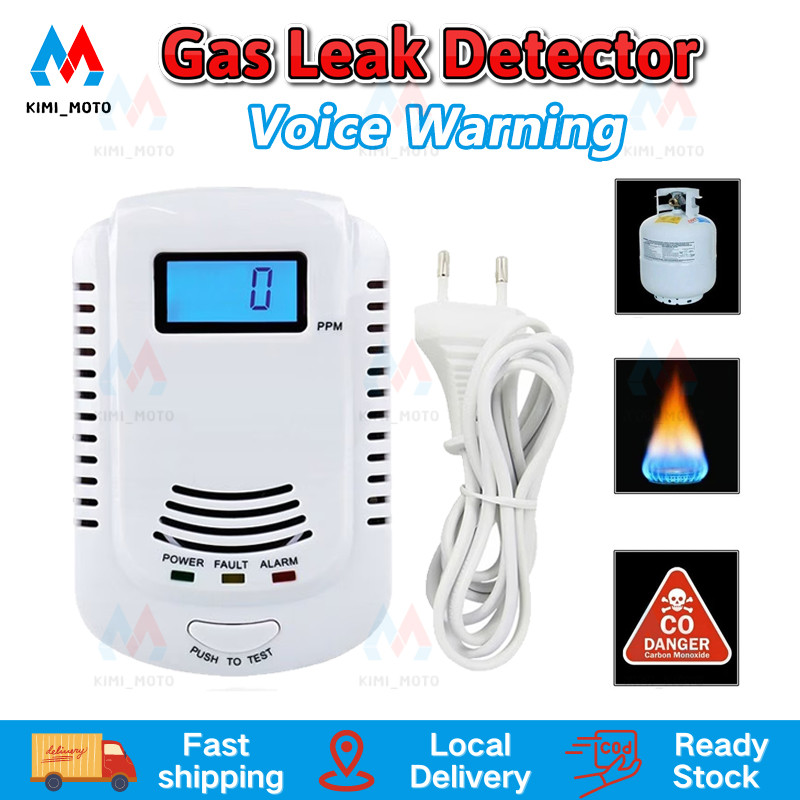 Smart Gas Detector LPG LNG Coal Natural Gas Leak Alarm Sensor Voice ...