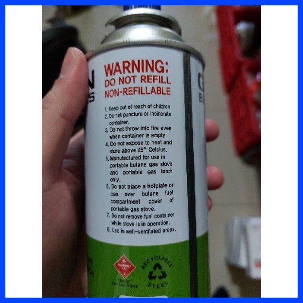 ∽ ∨ Green Butane Gas 330g Gross Weight (HINDI PANG AIRSOFT) | Shopee ...