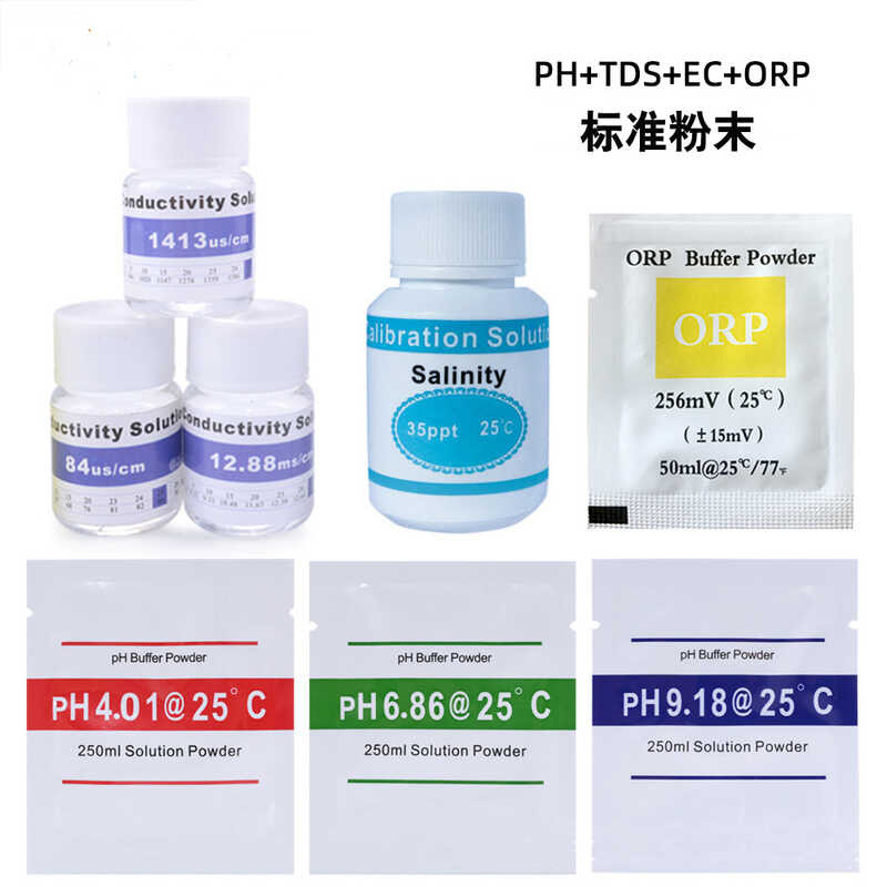 Calibration pH EC TDS calibration ORP256mv/salinity 35ppt standard buffer solution | Shopee ...