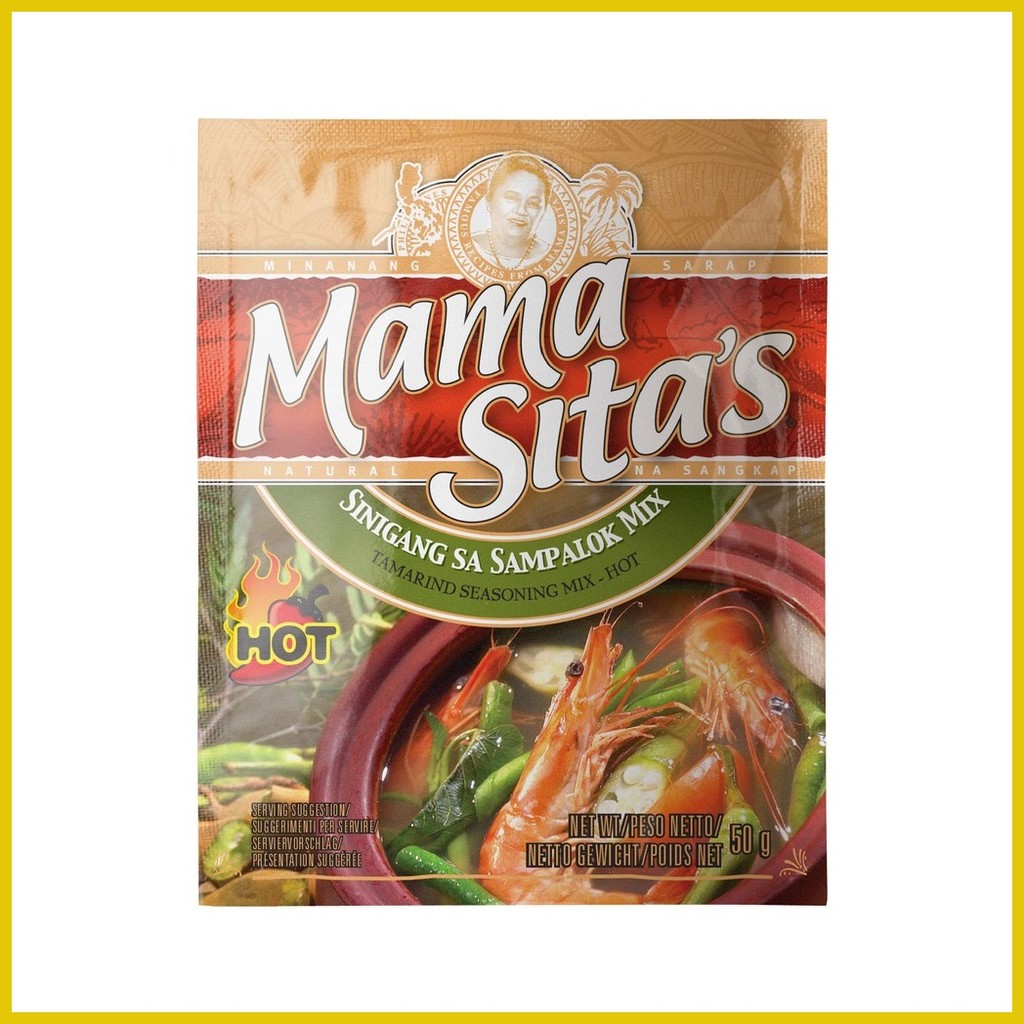 ⚽︎ Mama Sita's Sinigang sa Sampalok Mix-Hot (Tamarind Seasoning) 50 g x ...