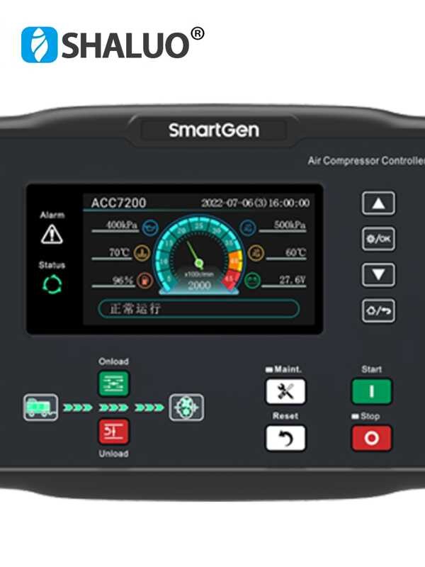 Diesel engine driven air compressor controller ACC7200 4.3-inch color ...
