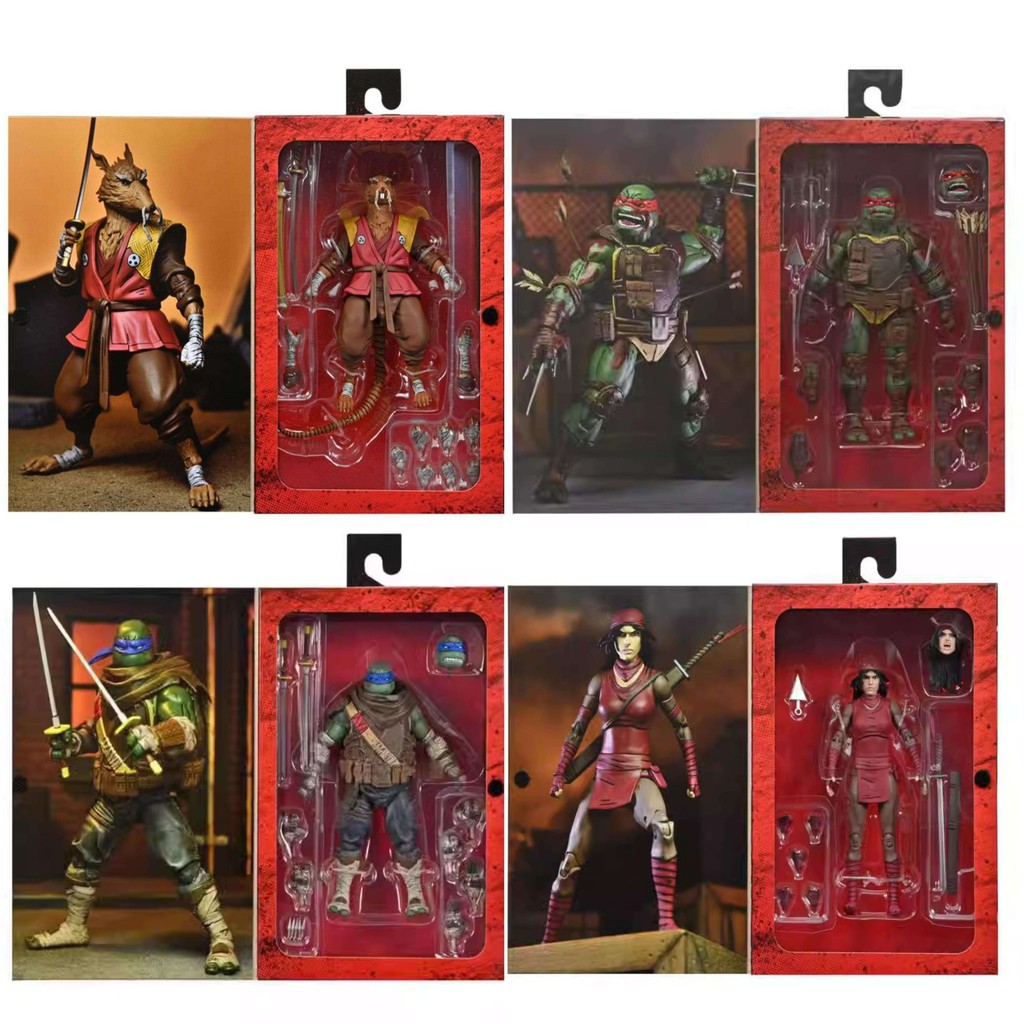 NECA Genuine Gold Label Last Ronin Ninja Turtle Splinter Raphael ...