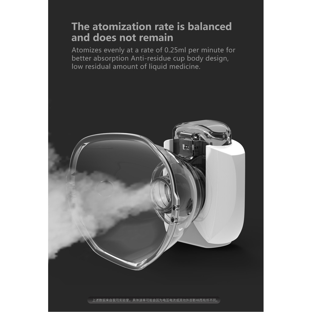 Portable Nebulizer Hine Medical Nebuliser Inhalator Adult Kids Silent ...