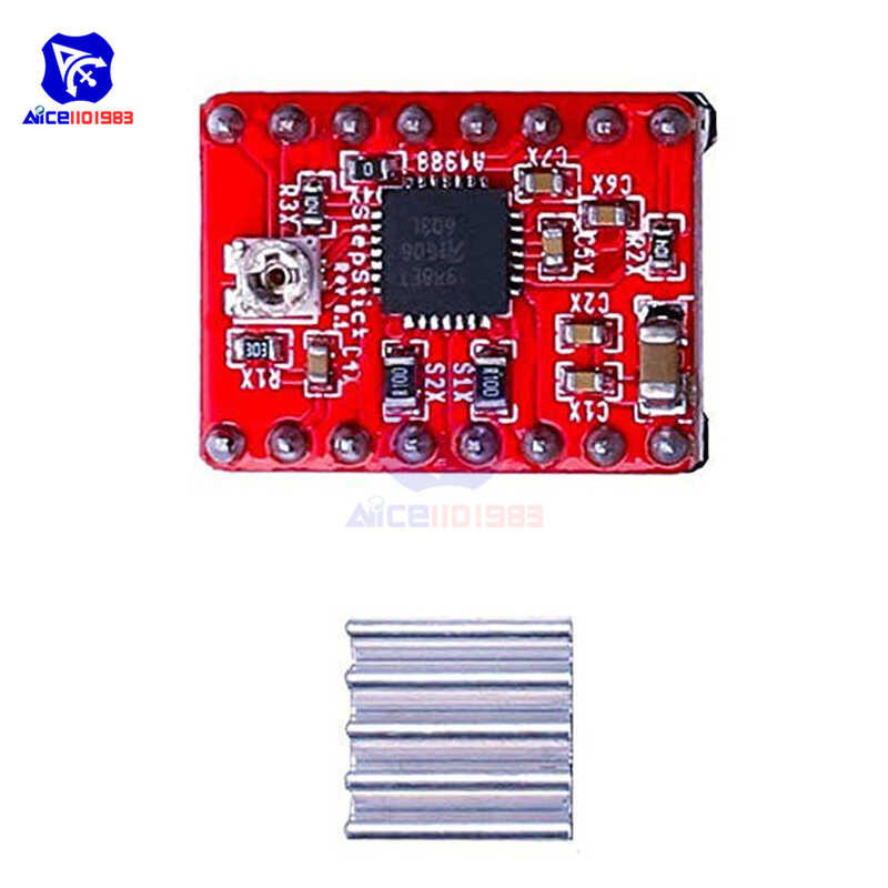 Stepper diymore A4988 Motor Driver Module with Heat Sink for Arduino 3D Printer Reprap CNC hine ...