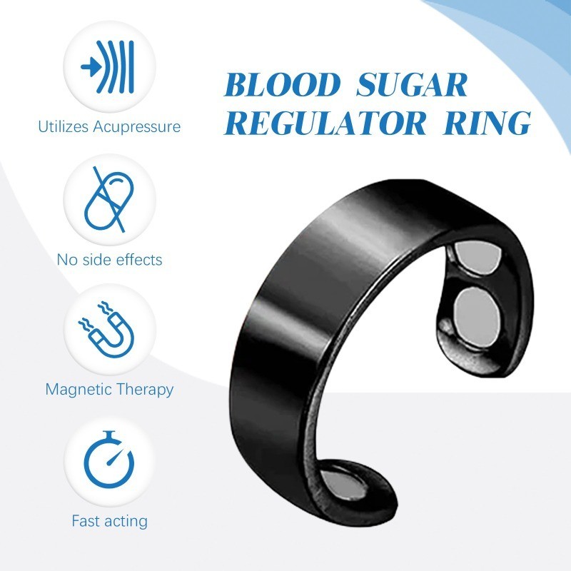 Blood Sugar Control Ring Diabetes Monitor Blood Sugar Balance Magnetic ...