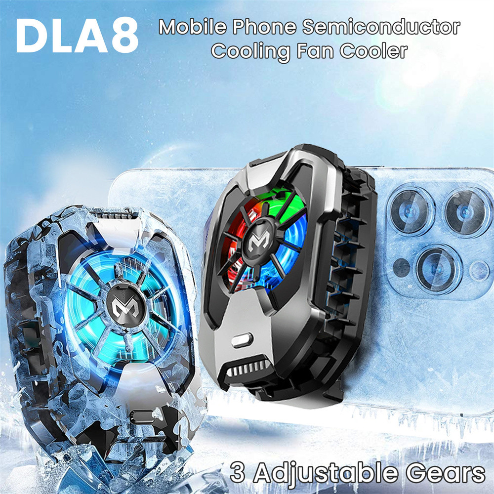 Universal Mobile Phone Cooler Game Coog Fan Back Clip Digital Display ...