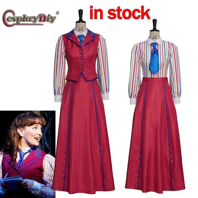 W Cosplaydiy Newsies Katherine Plumber Uniform Musical Costume Outfit ...