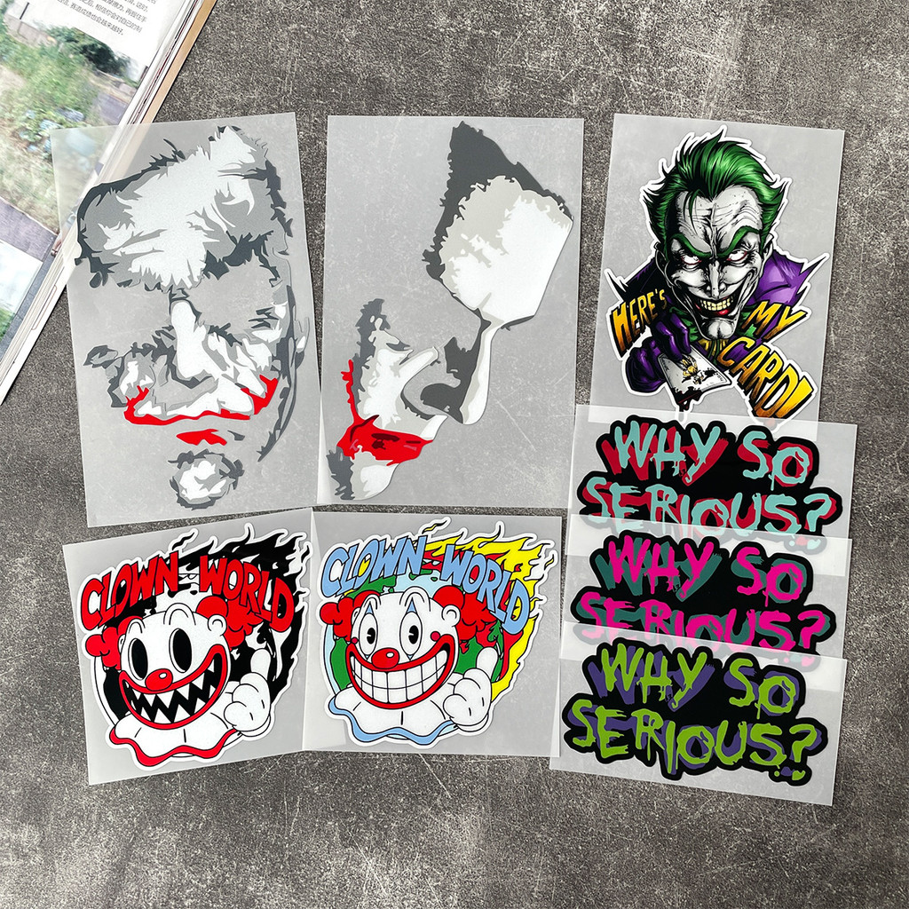Joker Clown Car Sticker Why So Serious? Car Window Reflective ...