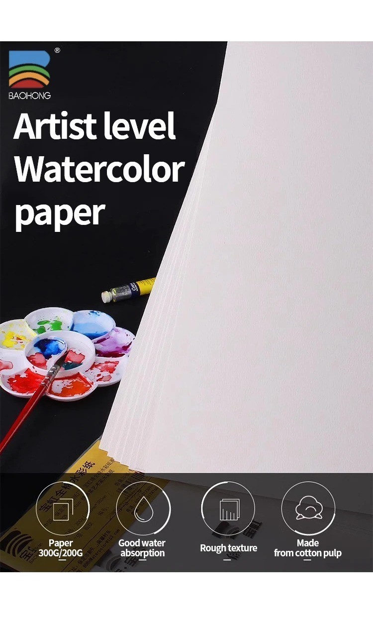 AngleMark Artist Watercolor Paper 100% Cotton 300gms Art Paper 32K 16K ...