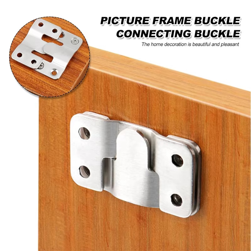 1/5/10pcs Stainless Steel Interlock Brackets, Hanging Buckle Kit for ...