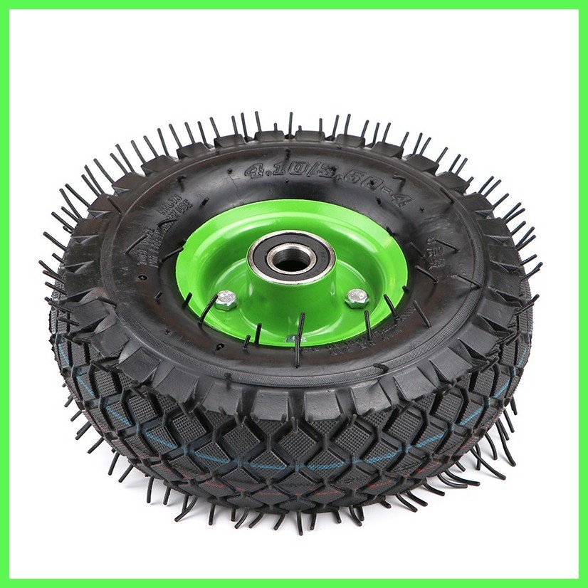 ℊ 350-4 8"10"12"Inflatable Wheel Rubber Wheel Silent Caster Heavy ...