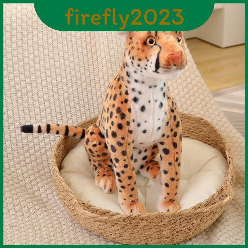 Super Short Soft Plush Leopard Doll Cute Panther Souvenir Lovers Zoo ...