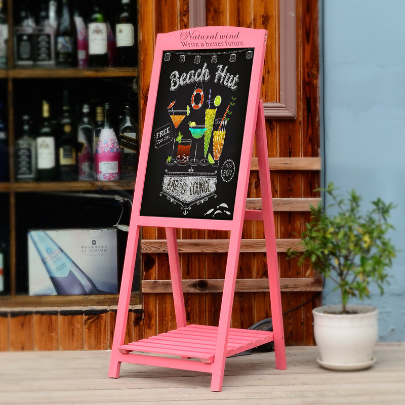 Z Creative Wooden Retro Blackboard Promotional Vertical Billboard ...