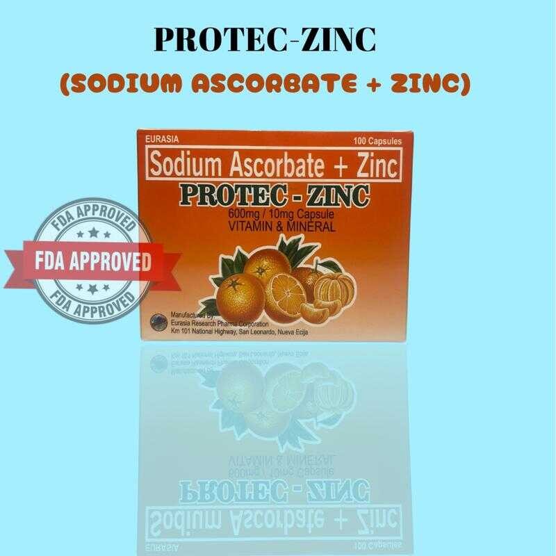 Ddd Protec-Zinc (Sodium Ascorbate+Zinc) 100 Capsules Fitness Supplement ...