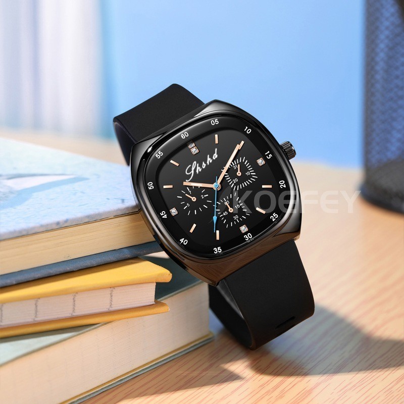 Luxury Silicone Watches Unisex Fashion Ladies Waterproof Watch for Men ...