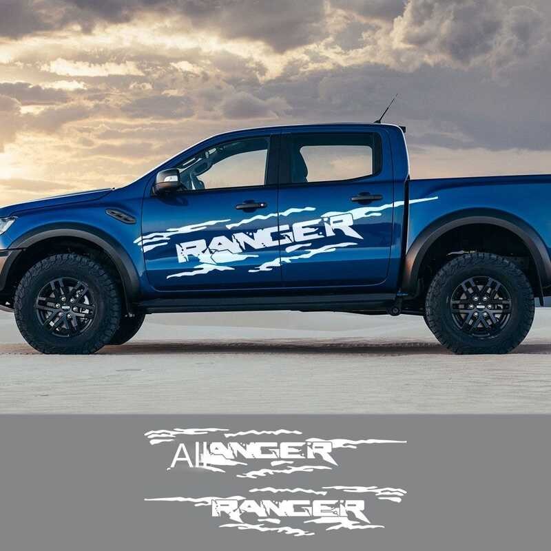 2Pcs Off Road Car Styg Door Side PVC Stickers For Ford Ranger Raptor ...