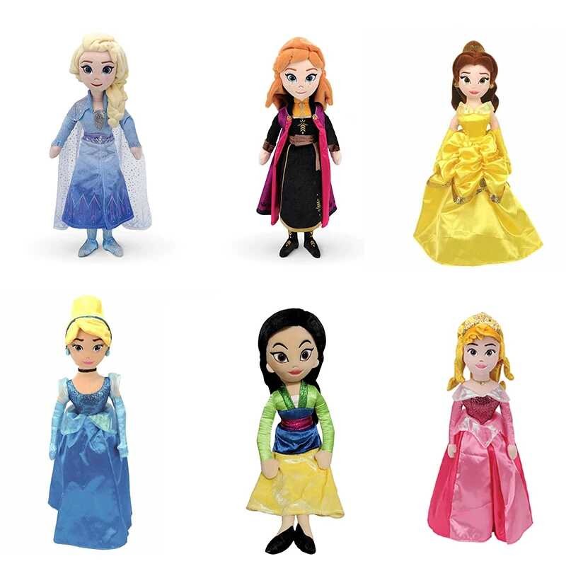 Tt 40Cm Ty Beanie Big Stuffed Plush Toy Movie Princess Elsa Belle Mulan ...