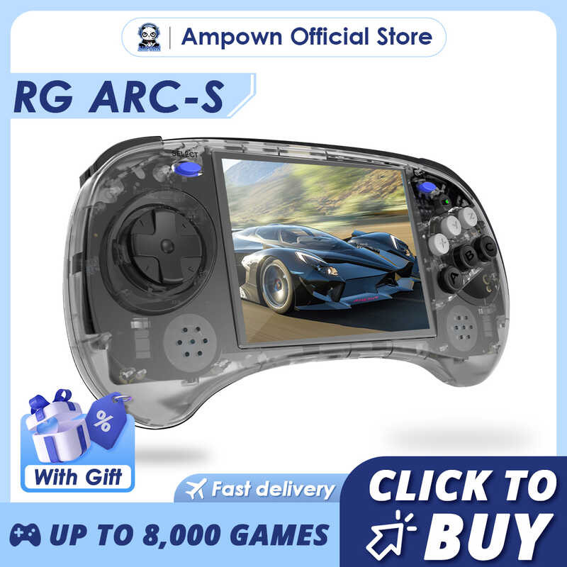 7D5 Anbernic RG Arc-S Handheld 4'' IPS Open Source Ux System RGARCS ...