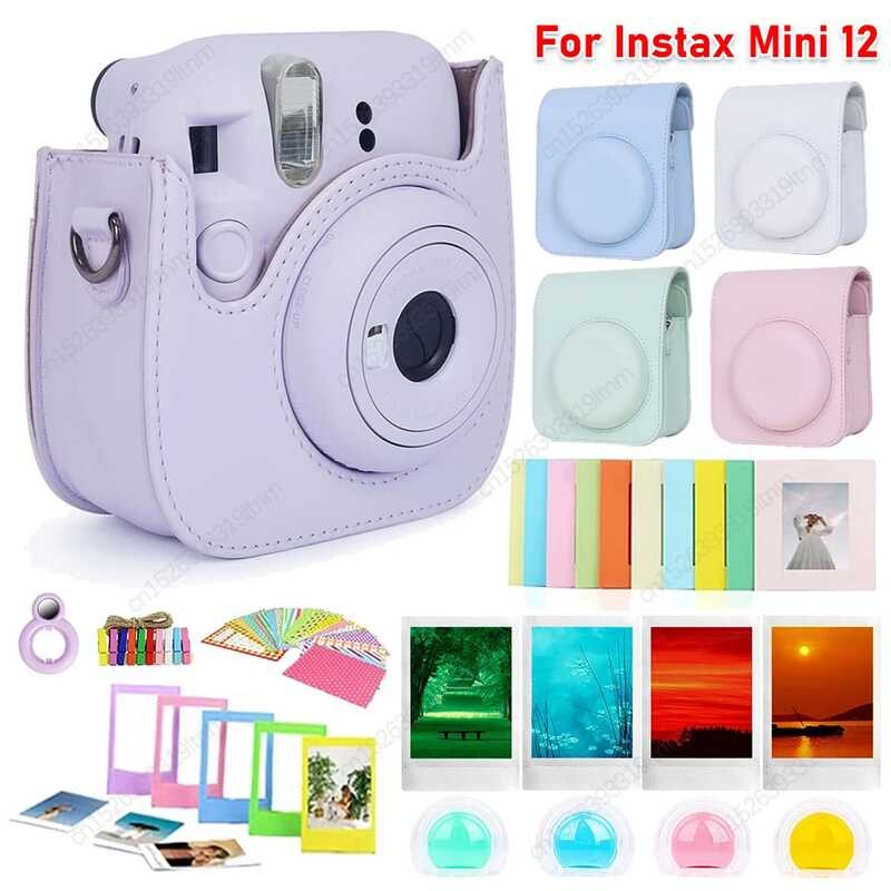 Fujifilm 4 Instax Mini 12 Instant Camera 7-In-1 Camera Accessories Pack ...