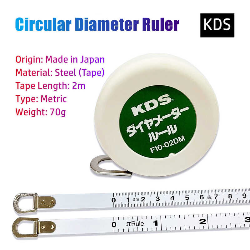 Japan 9 Made KDS 2m Circular Double-sided Scale Circumference Tape Measure Portable Metric ...