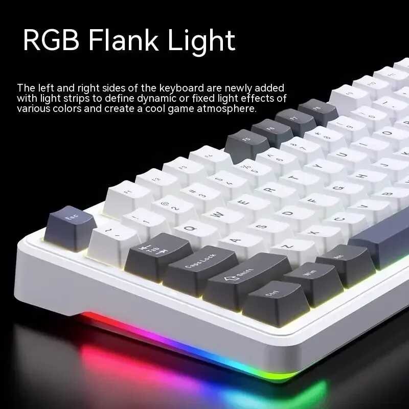 AULA F87 ♁ Original Pro Nical Keyboard Wireless USB Bluetooth Tri Mode 87 Key Rgb Pbt Gasket L ...