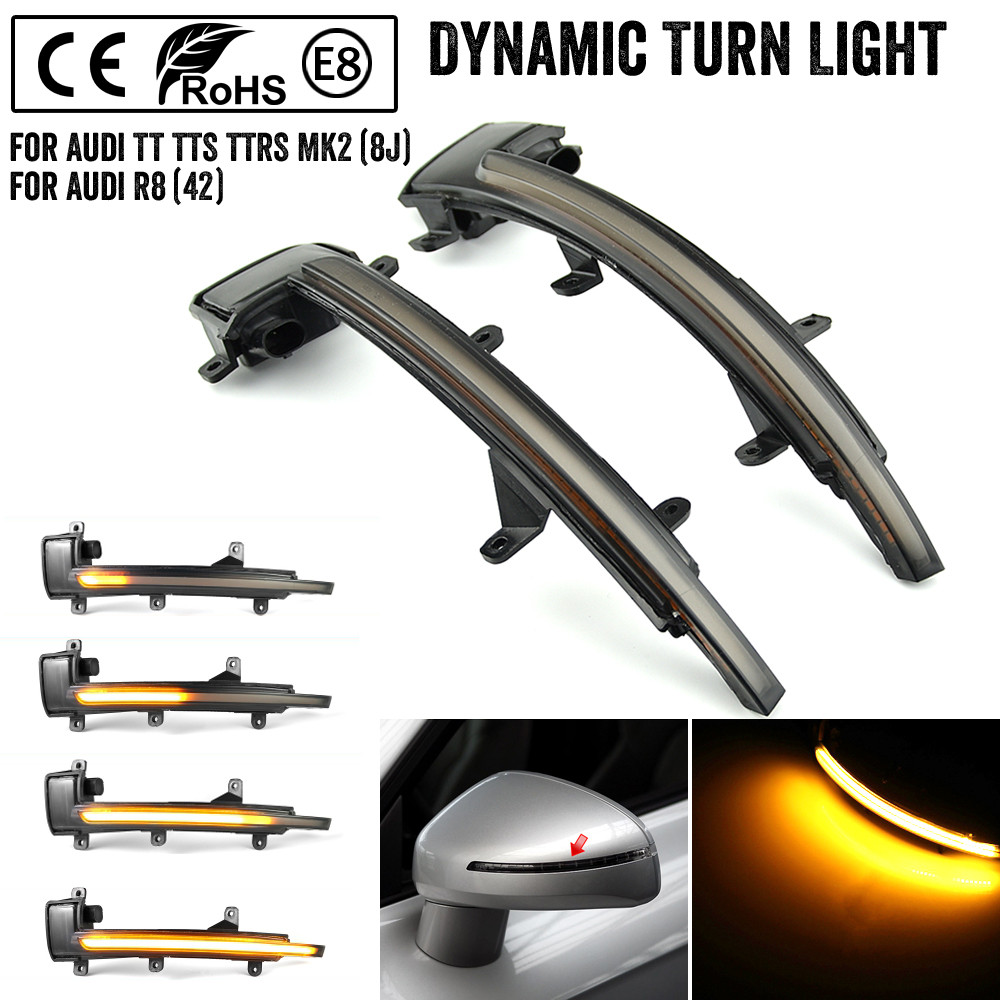 Dynamic Blinker For Audi TT Mk2 8J TTS R8 2007-2014 LED Turn Signal ...