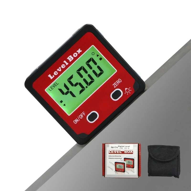 Digital 5 Level Box With Aluminium Framework Protractor Angle Finder ...