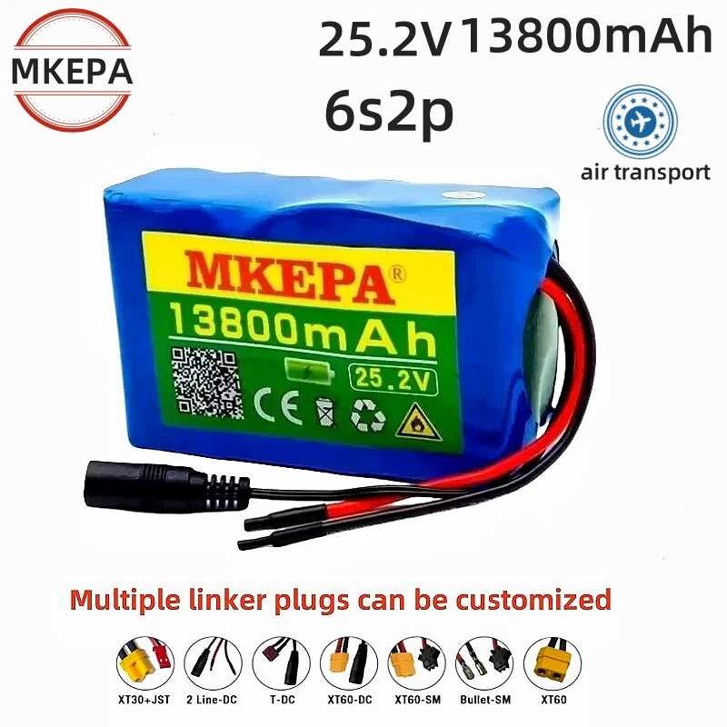 Lithium 7 Ion Battery 6S2p 18650, 25.2V, 13800Mah, Ginagamit Para Sa Mga Bisikleta, Liwanag Na ...