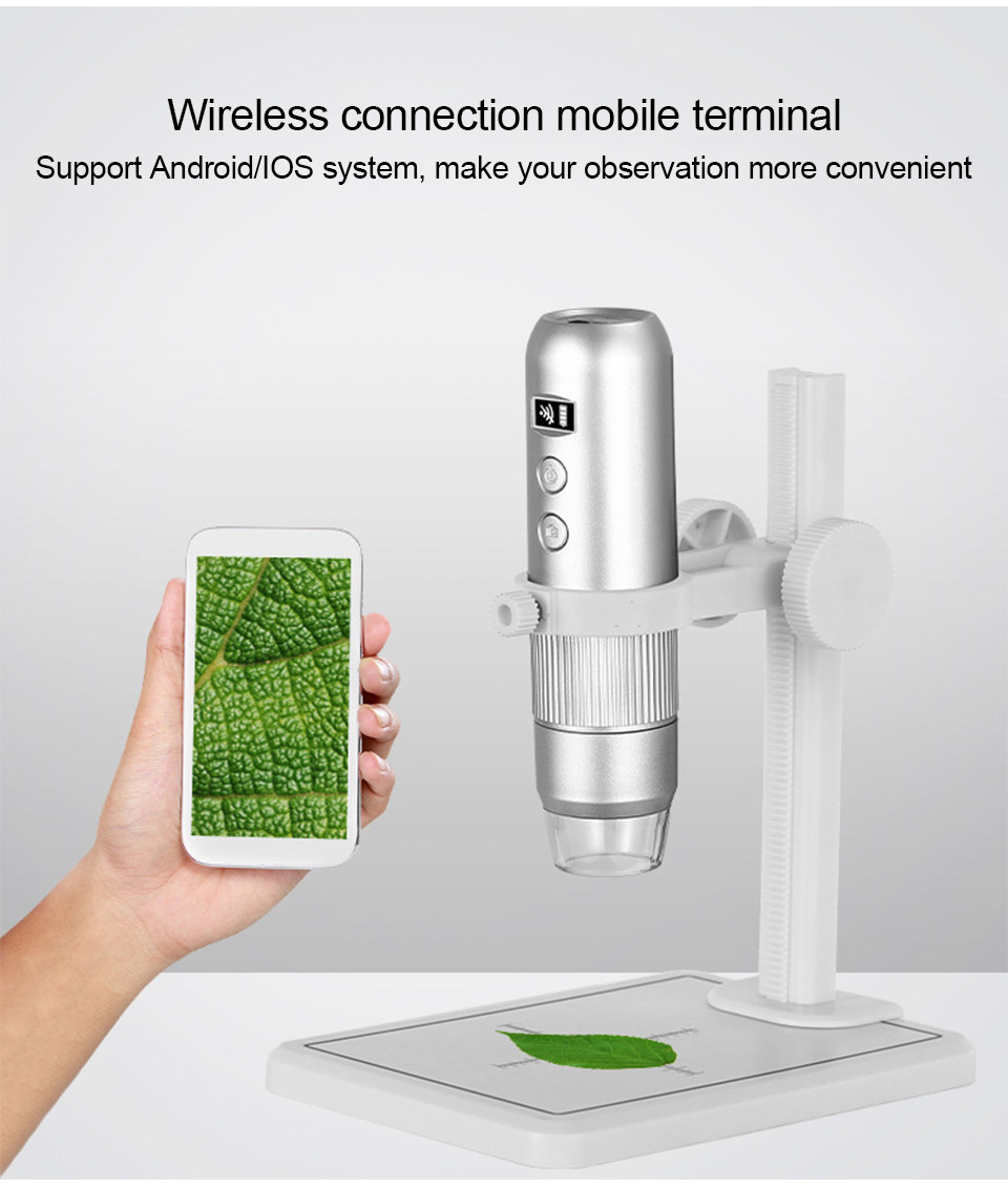 1000X WiFi Microscope Portable Electron Stereo Wireless HD Video ...
