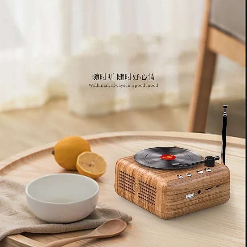 New Atomic Vinyl Record Player Speaker Creative Retro Audio Radio HIFI ...