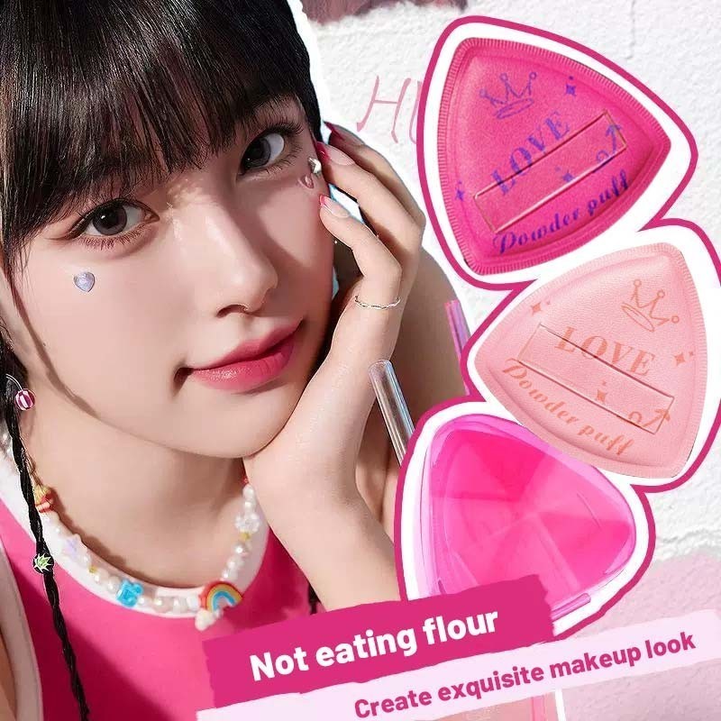 4Pcs/ Set Makeup Sponge Air Cushion Marshmallow Puff Super Soft Facial Flawless Straight ...