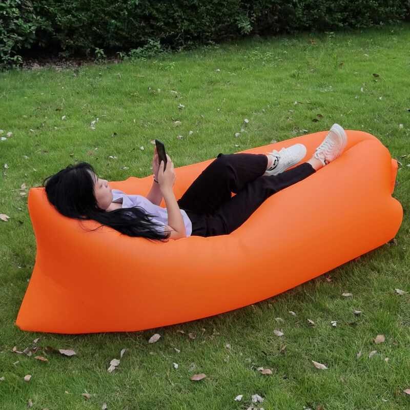 Bed Inflatable Outdoor Lazy Man Inflatable Beach Bed Air Sofa Lunch ...